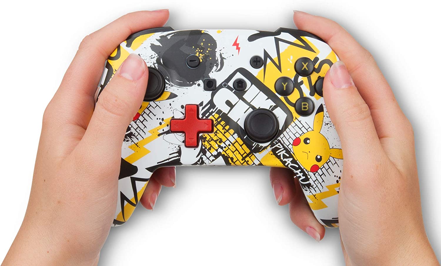 Nintendo switch pikachu graffiti enhanced wireless controller store